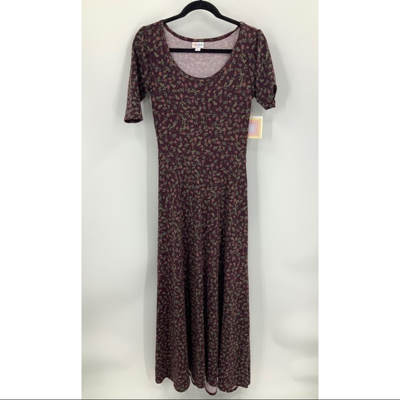 LuLaRoe | Dresses | Lularoe Ana Cottage Core Micro Floral Print Maxi ...
